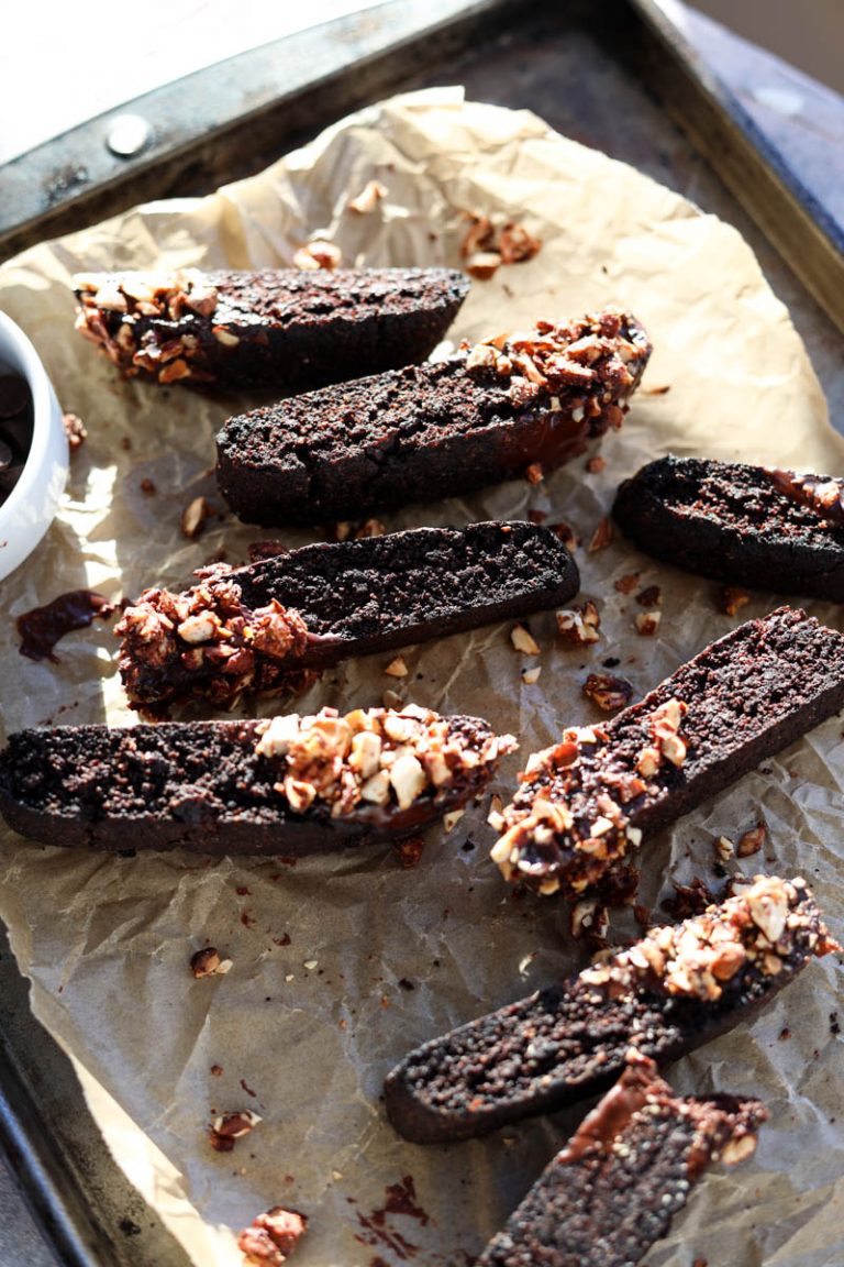 Gluten Free Chocolate Biscotti - Almond Flour - Fresh Water Peaches