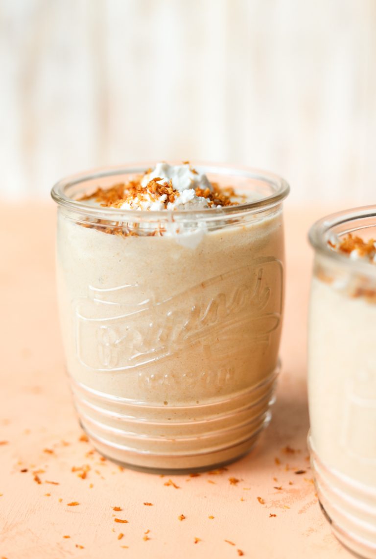Coconut Milkshake (Dairy Free) - Fresh Water Peaches