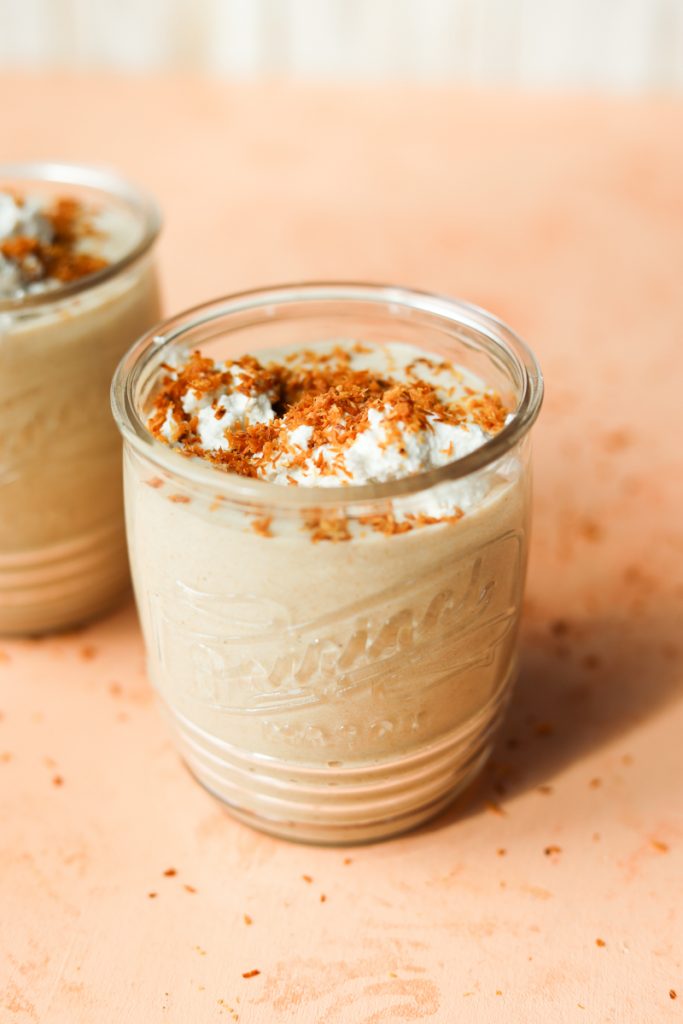 Coconut Milkshake (Dairy Free) - Fresh Water Peaches