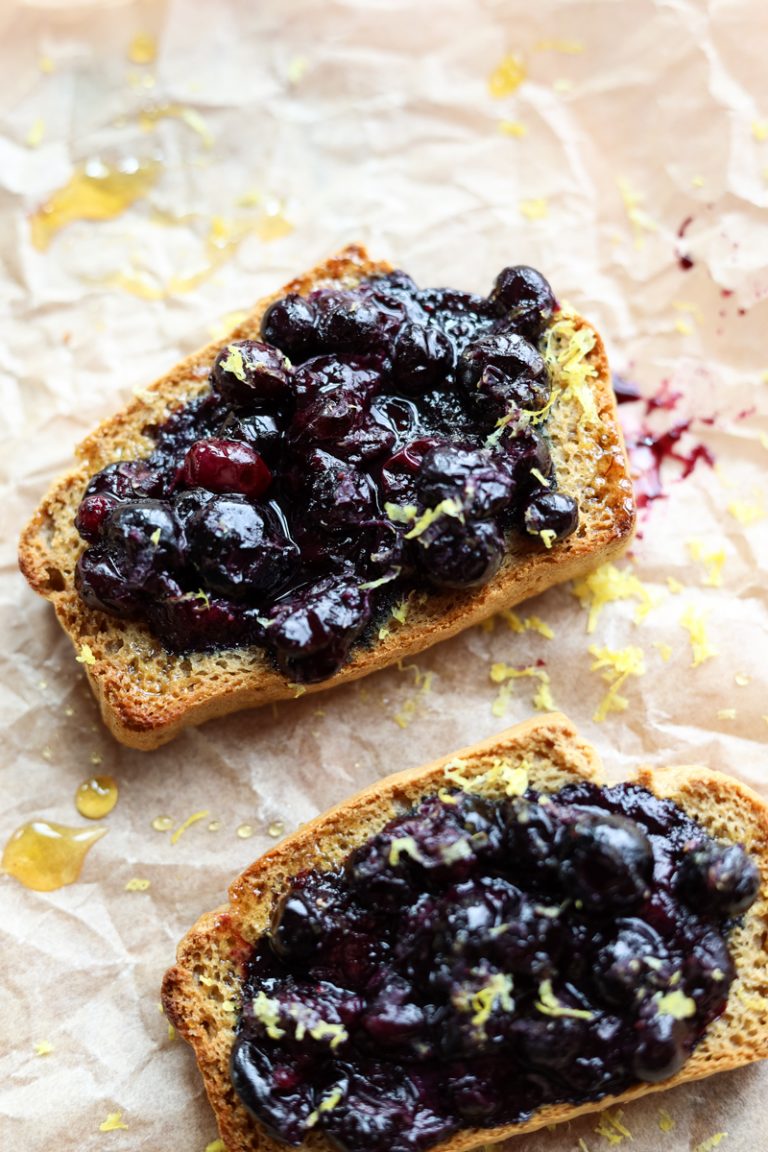 Blueberry Toast - Fresh Water Peaches