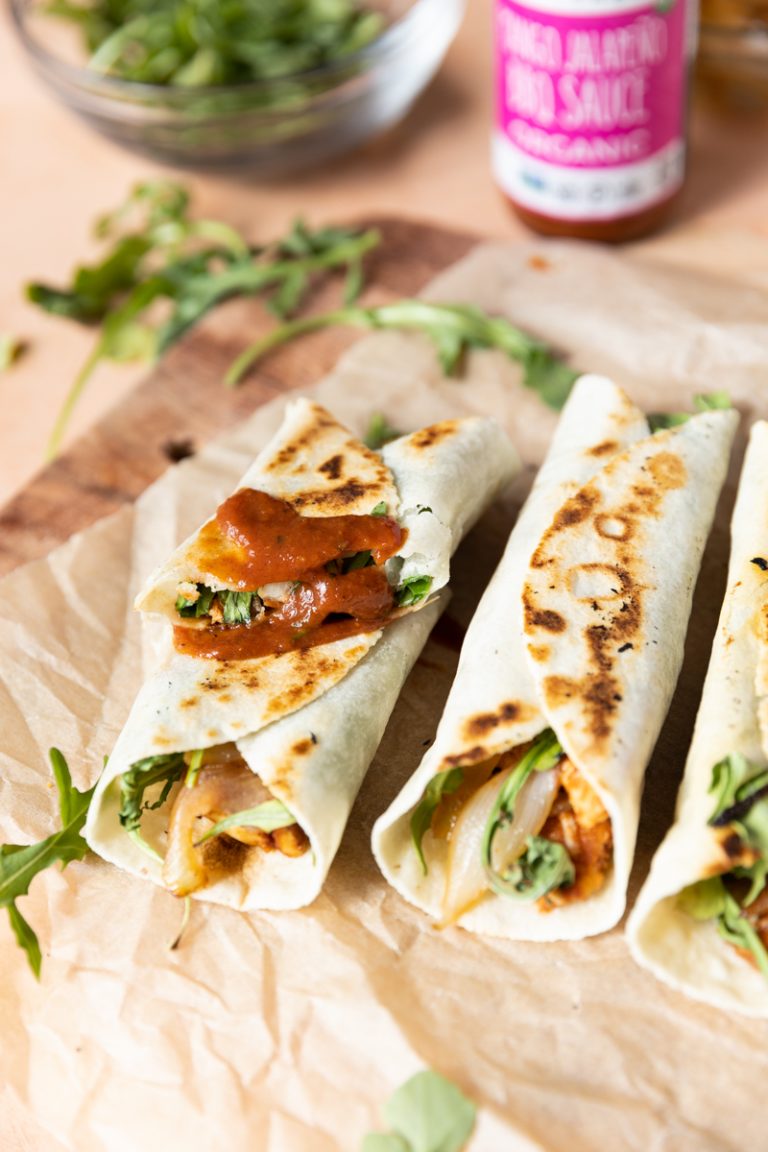 BBQ Chicken Wraps - Fresh Water Peaches