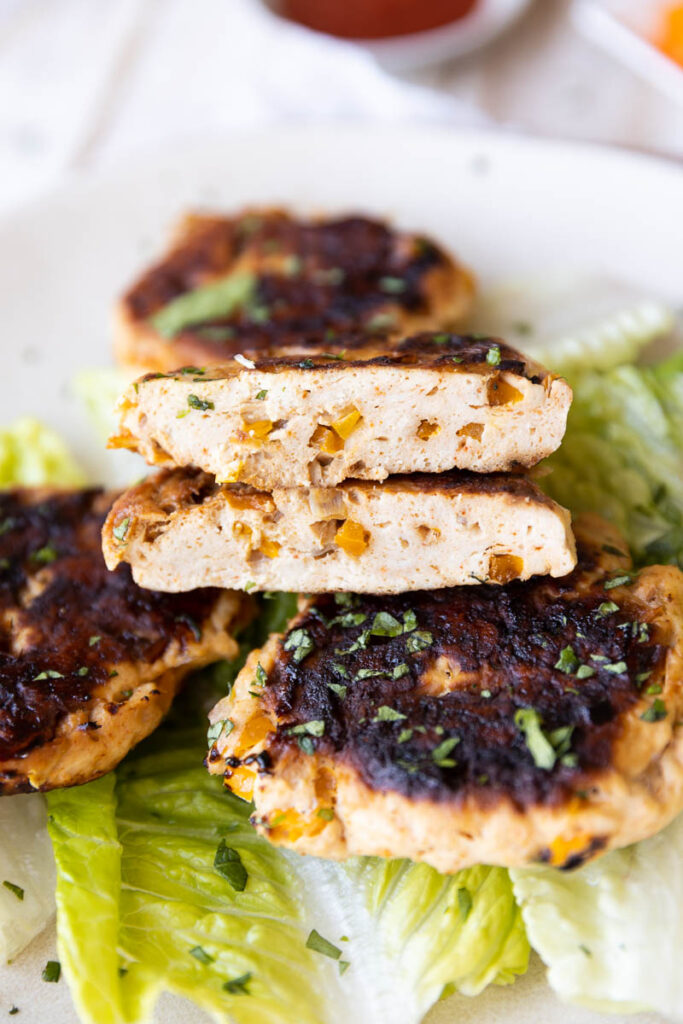 Healthy Spicy Chicken Burger Recipe - Fresh Water Peaches