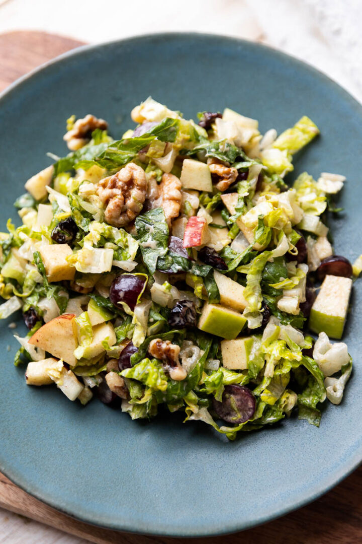 Chopped Fruit and Nut Salad Recipe with Walnuts - Fresh Water Peaches
