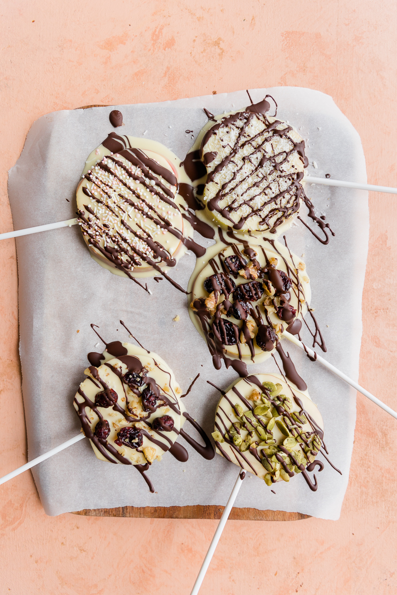 Easy & Healthy Chocolate Covered Apple Pops Recipe - Fresh Water Peaches