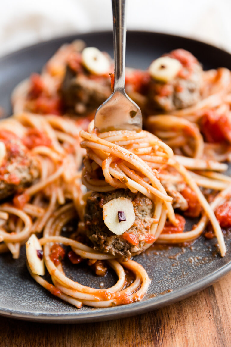 Easy Halloween Zombie Eye Meatball Recipe - Fresh Water Peaches