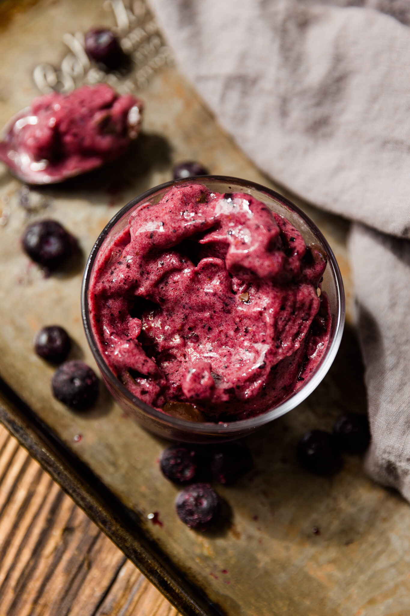 Blueberry Nice Cream Recipe - Dairy-Free & Vegan - Fresh Water Peaches